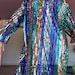 Blue Sequin Robe Burningman Men Women Stripe Cape Rave Kimono Party ...