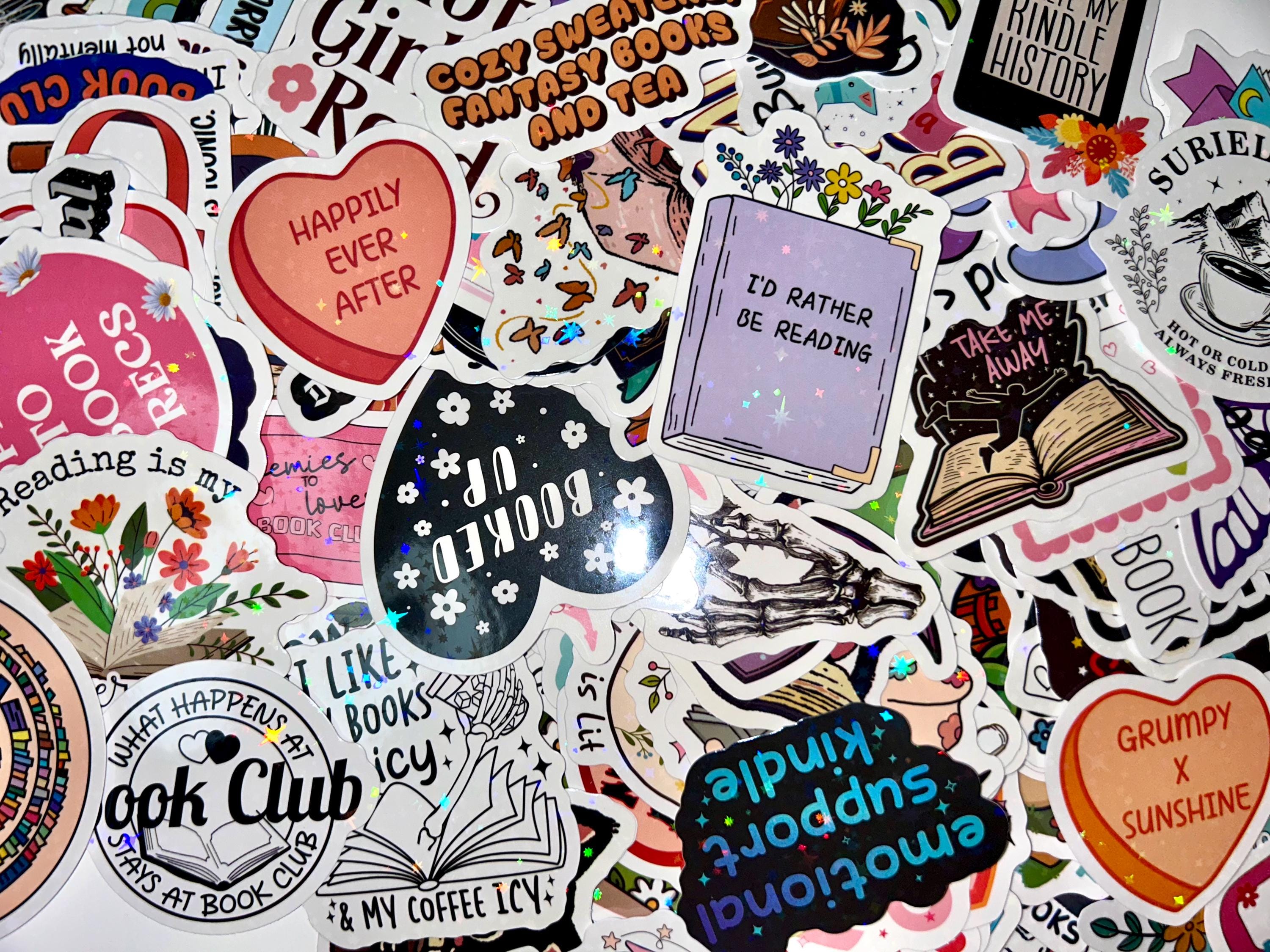 Holographic Book Stickers, Kindle, Laptop Decals, Set of 5-20 - Etsy