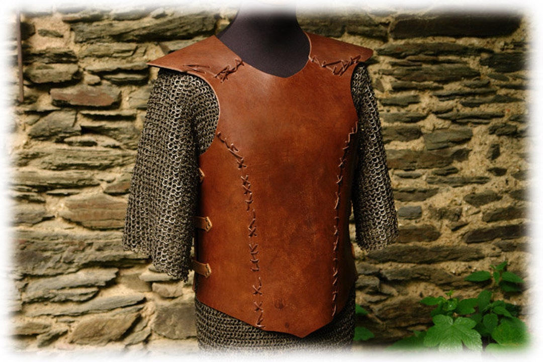 Threaded wild Leather Armor for Men - Etsy
