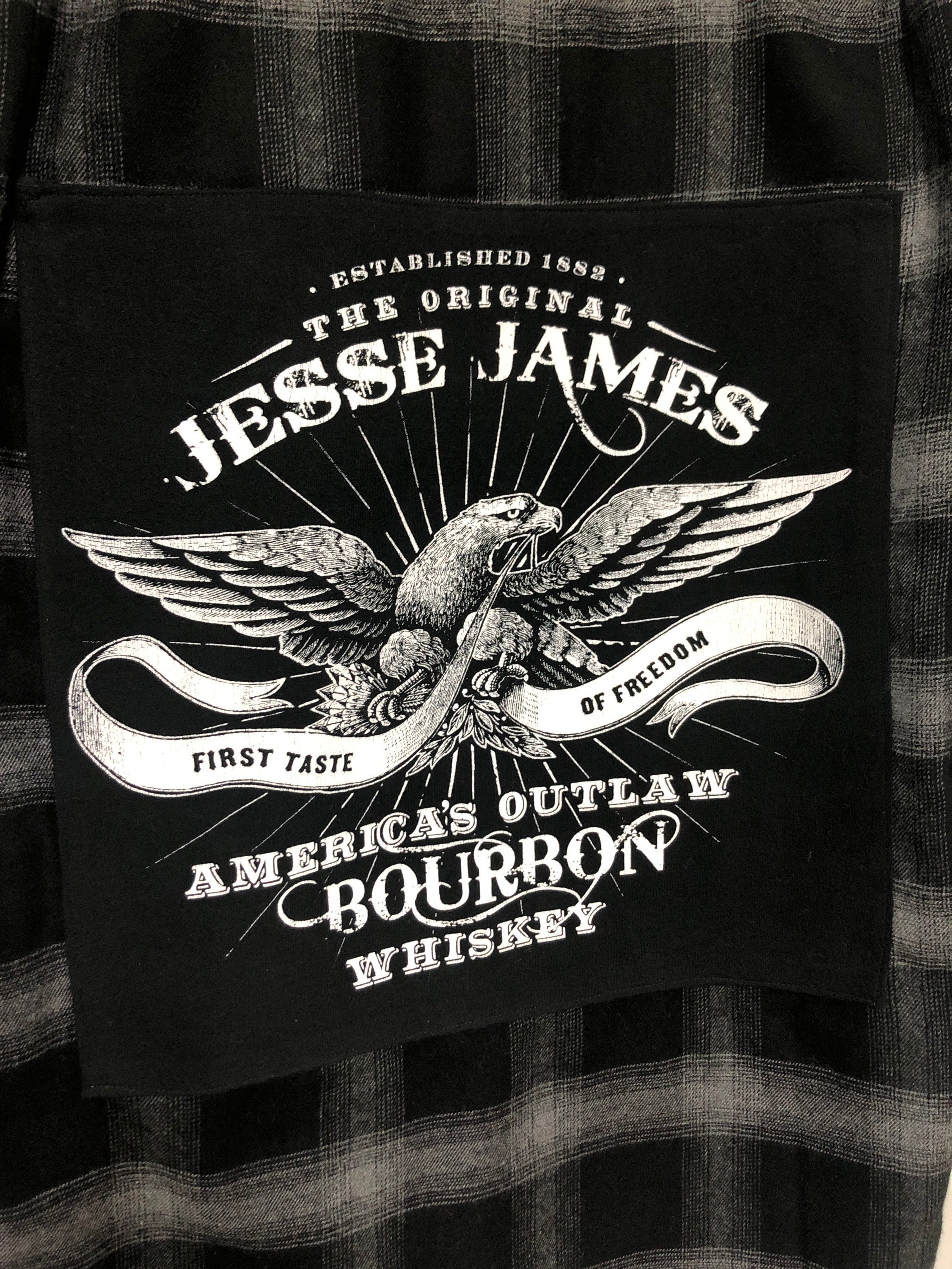Jesse James Whiskey Upcycled Flannel - Etsy
