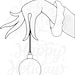Grinch Hand Silhouette: Christmas Ornament Display (PNG File) - Etsy