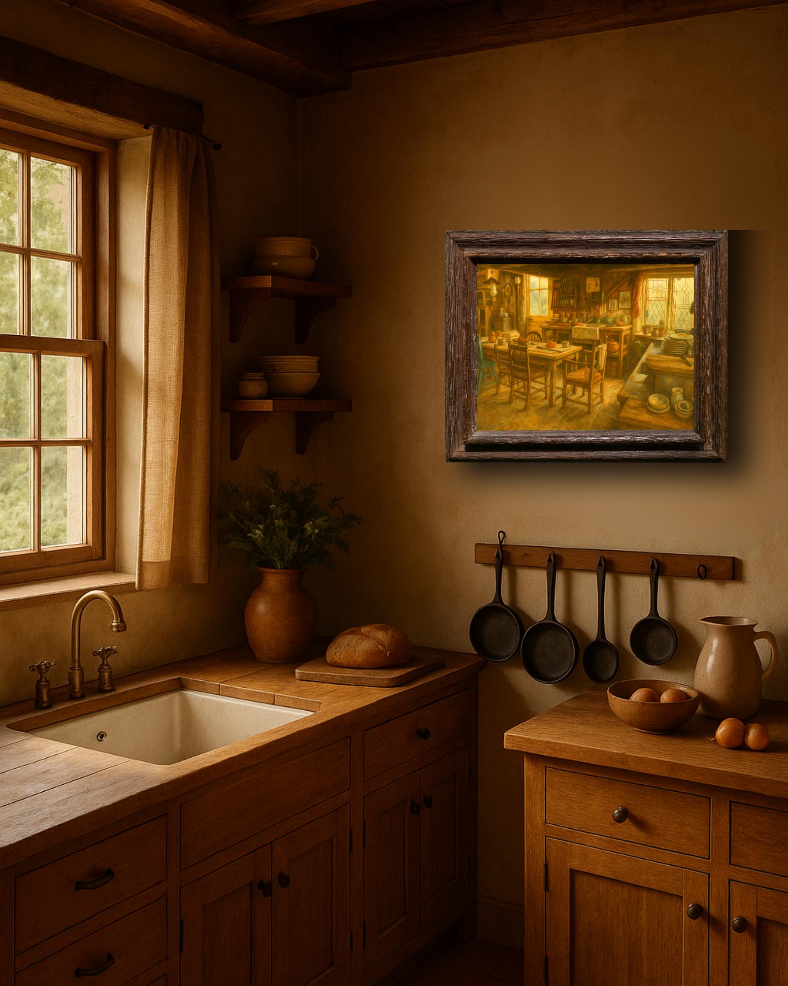 Wizarding World Print Set: Cottage, Train & Kitchen Art (digital ...