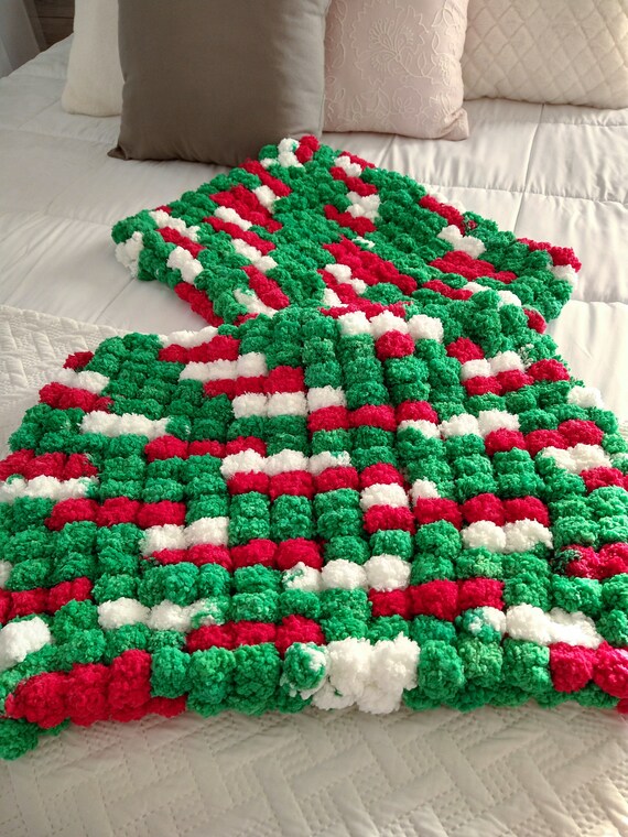 Red White Green Plush Rug 2 Rug Set - Etsy