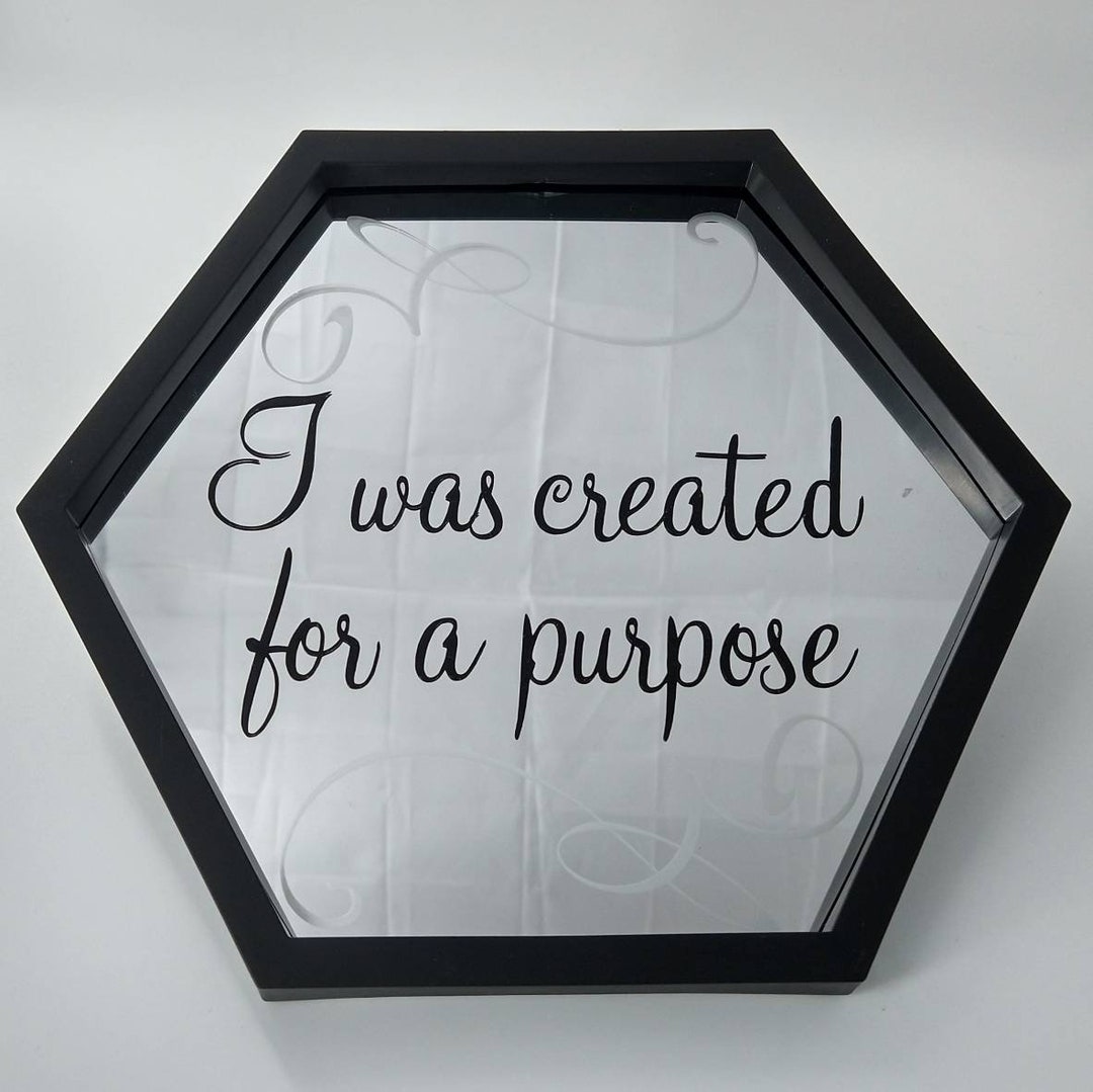 Hexagon Affirmation Mirrors, White, Black, Silver, Gold - Etsy