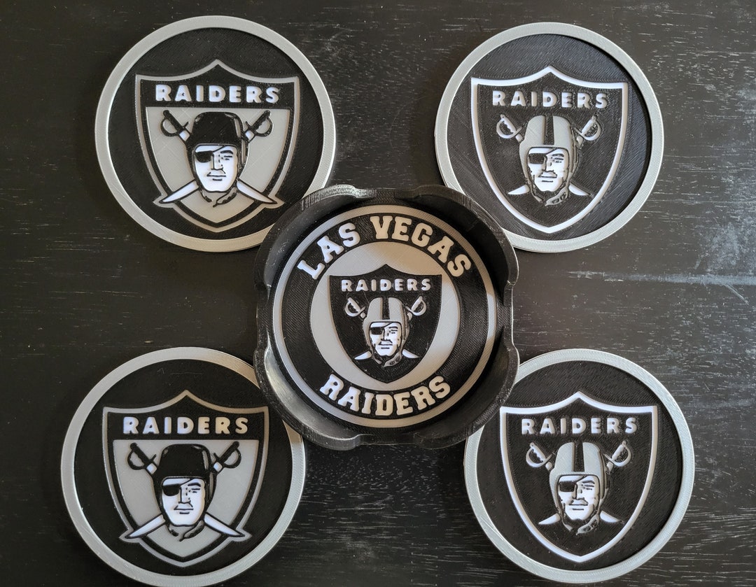 Las Vegas Raiders Coaster Set - Etsy