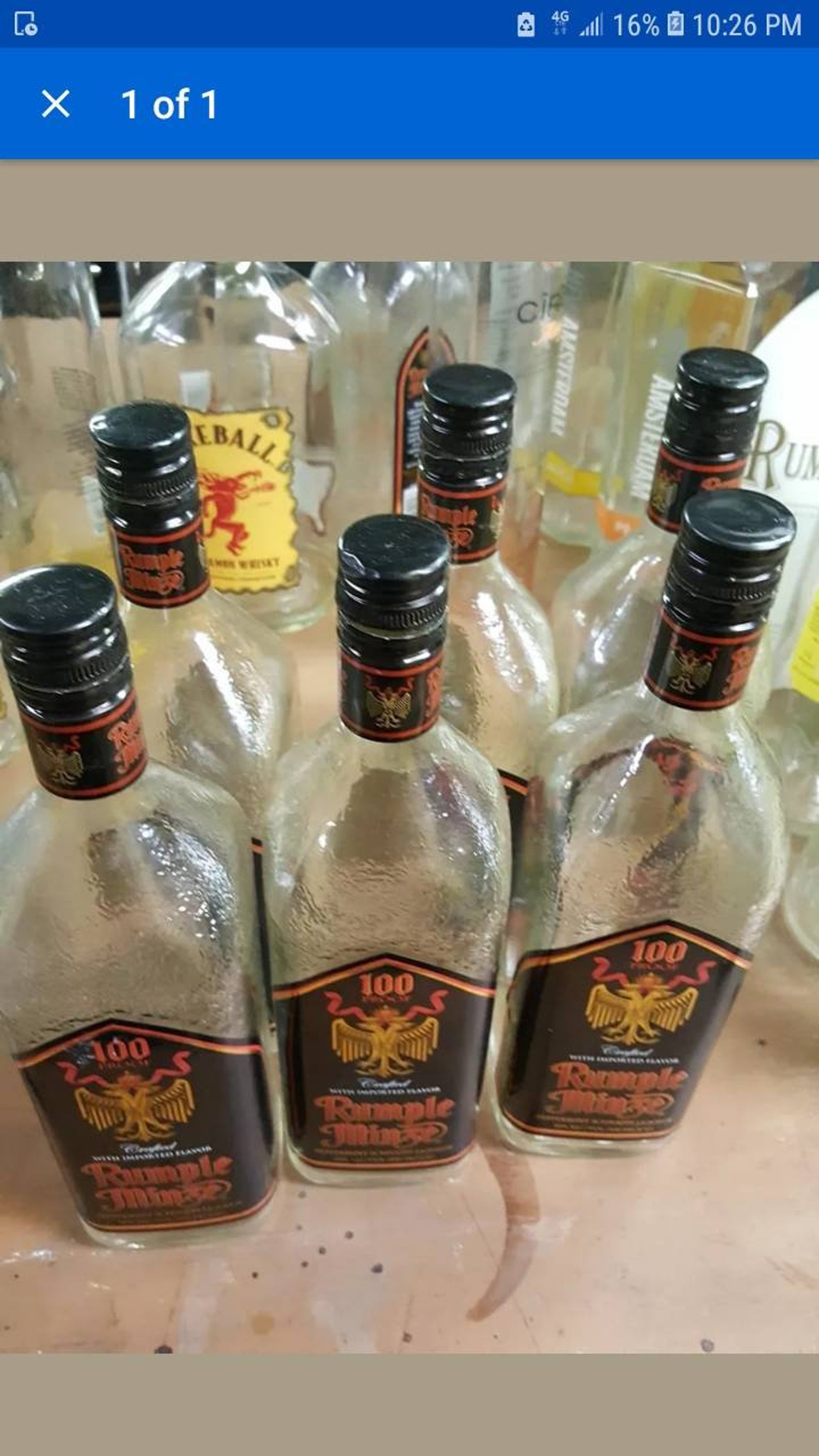 1 or 3 or 6 or 12 Empty Rumplemintz Liter Bottles - Etsy