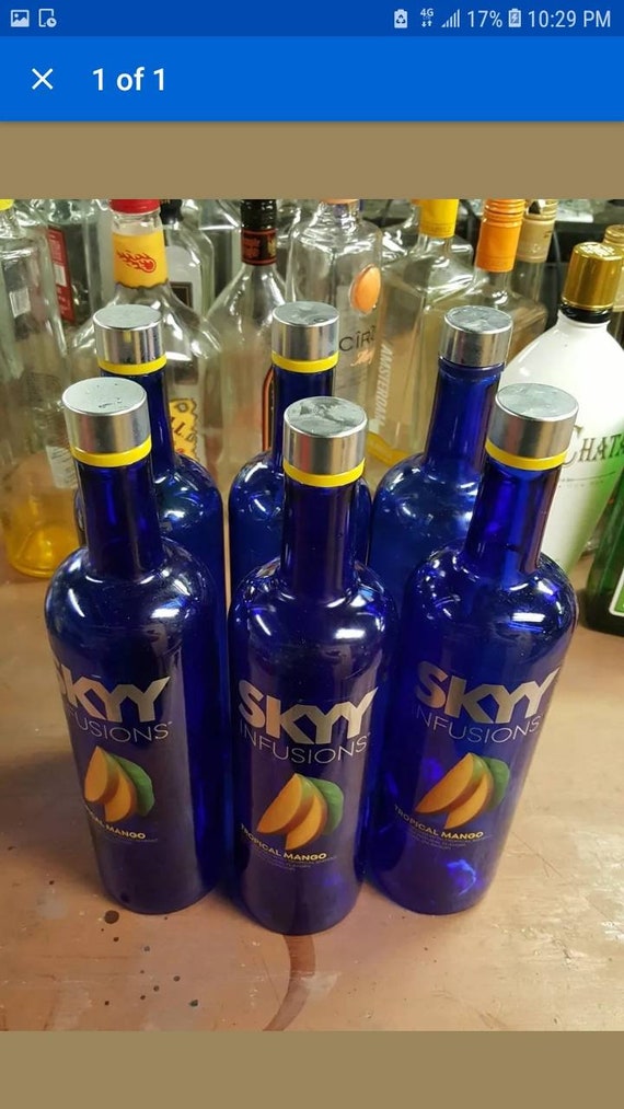 1 or 3 or 6 or 12 Skyy mango bottles liters | Etsy