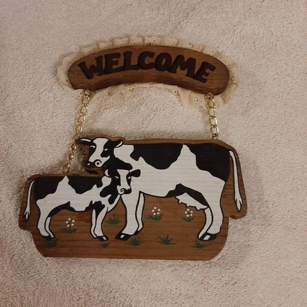 Cow Sign - Etsy