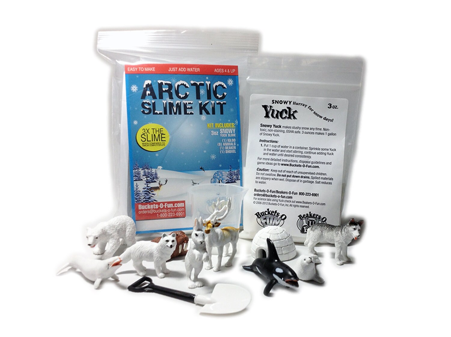 Arctic Snow Slime Kit-asmr Sensory Processing Science FUN - Etsy