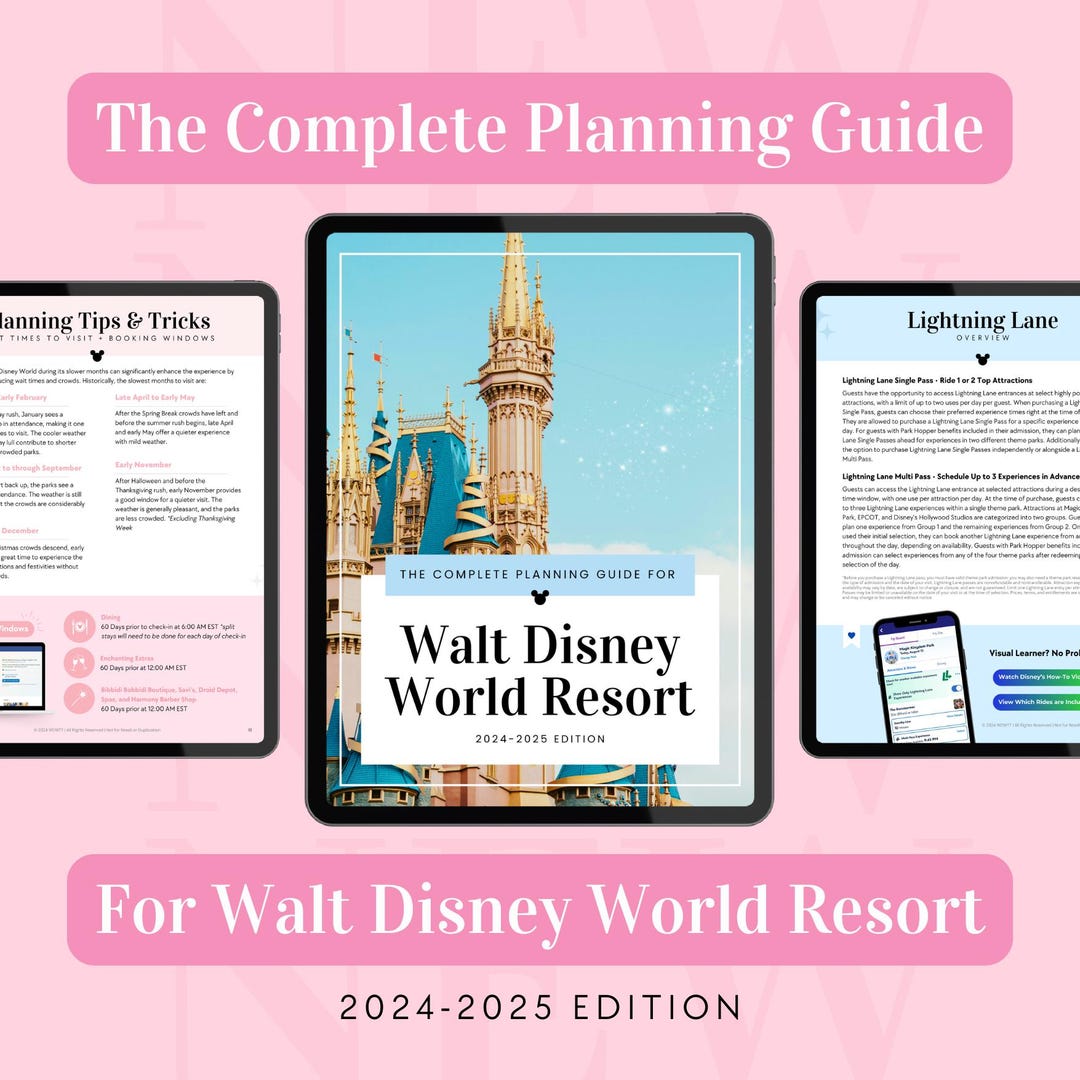 The Complete WDW Planning Guide, WDW Travel Agent Guide, WDW Travel ...