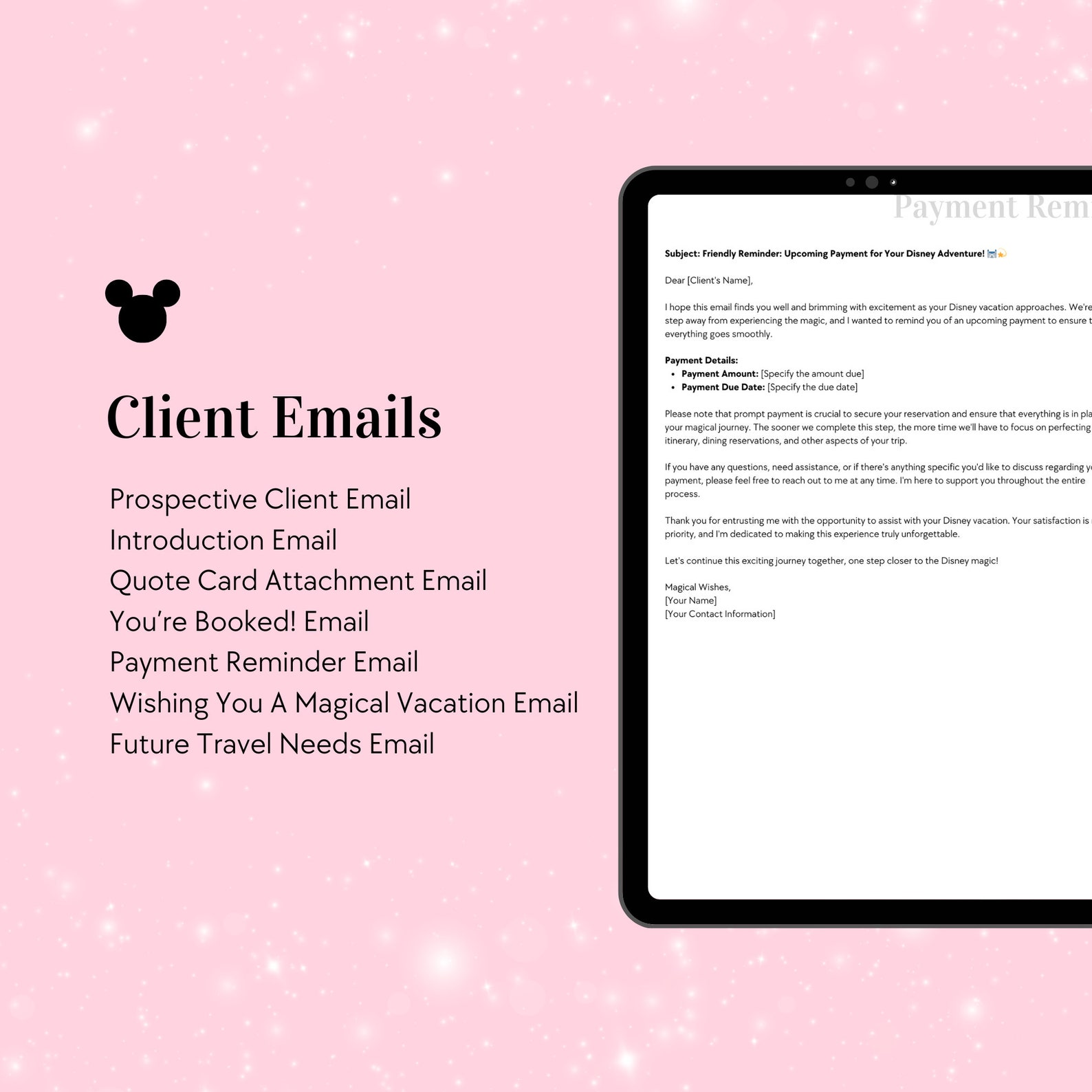 The Most Magical Travel Agent Client Starter Kit, DLR Travel Agent ...