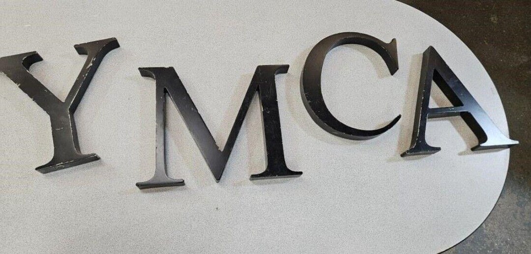 10 Letters Sign YMCA Architectural Salvage LETTERS Vintage - Etsy