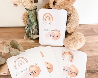 Cartes étapes pma - Etsy France