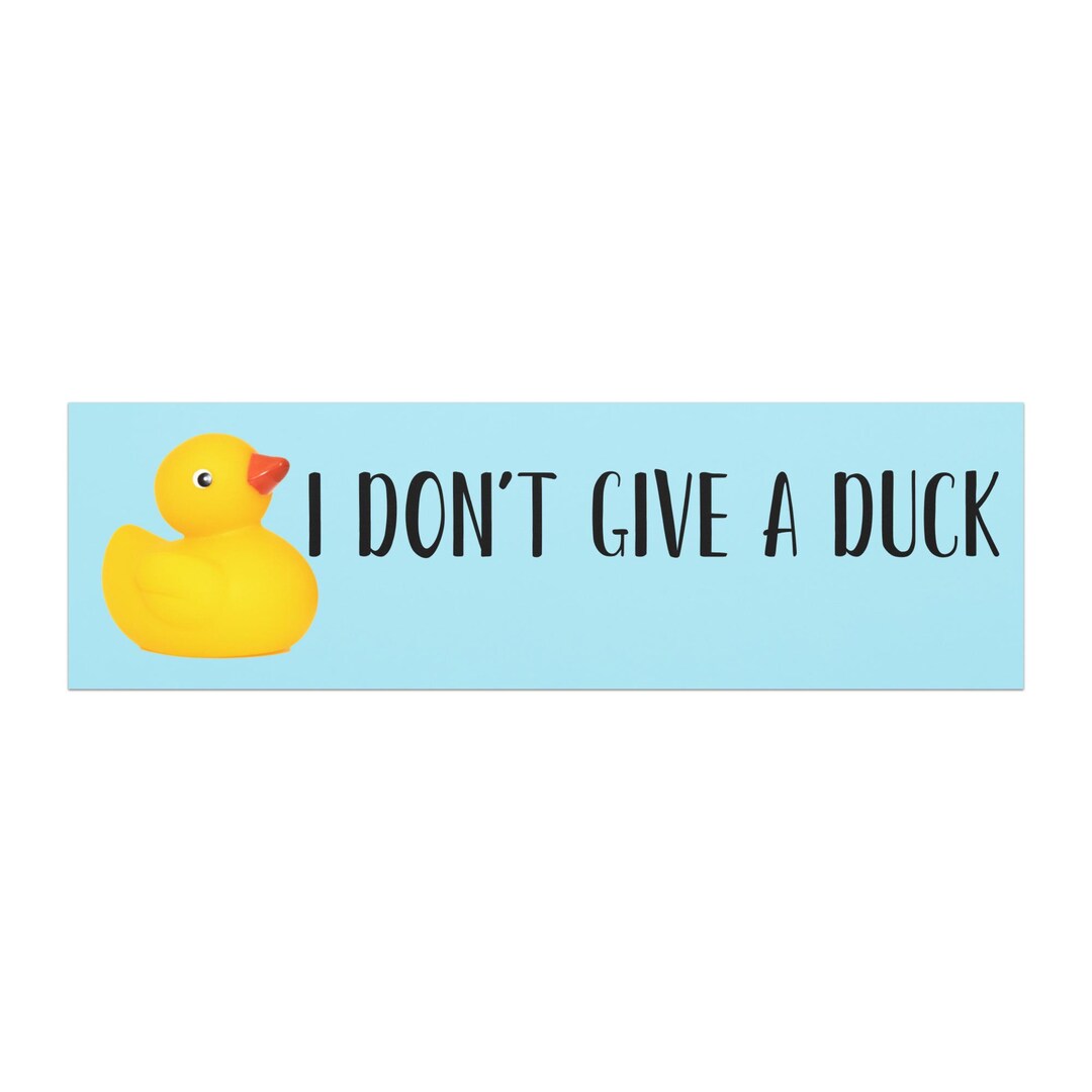 I Don't Give a Duck Rubber Duck Car Magnet - Etsy