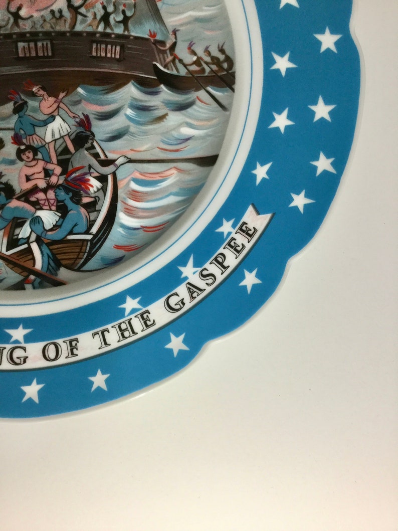 1972 Burning of the Gaspee Porcelain Plate Haviland Limoges 1772 ...
