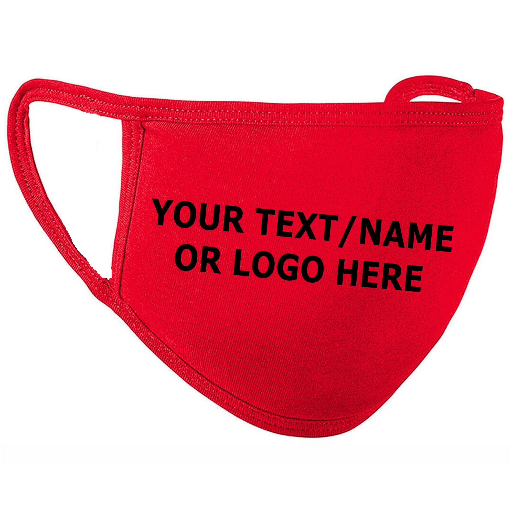 Customised Face Mask With Your Logo or Text Washable/reusable | Etsy
