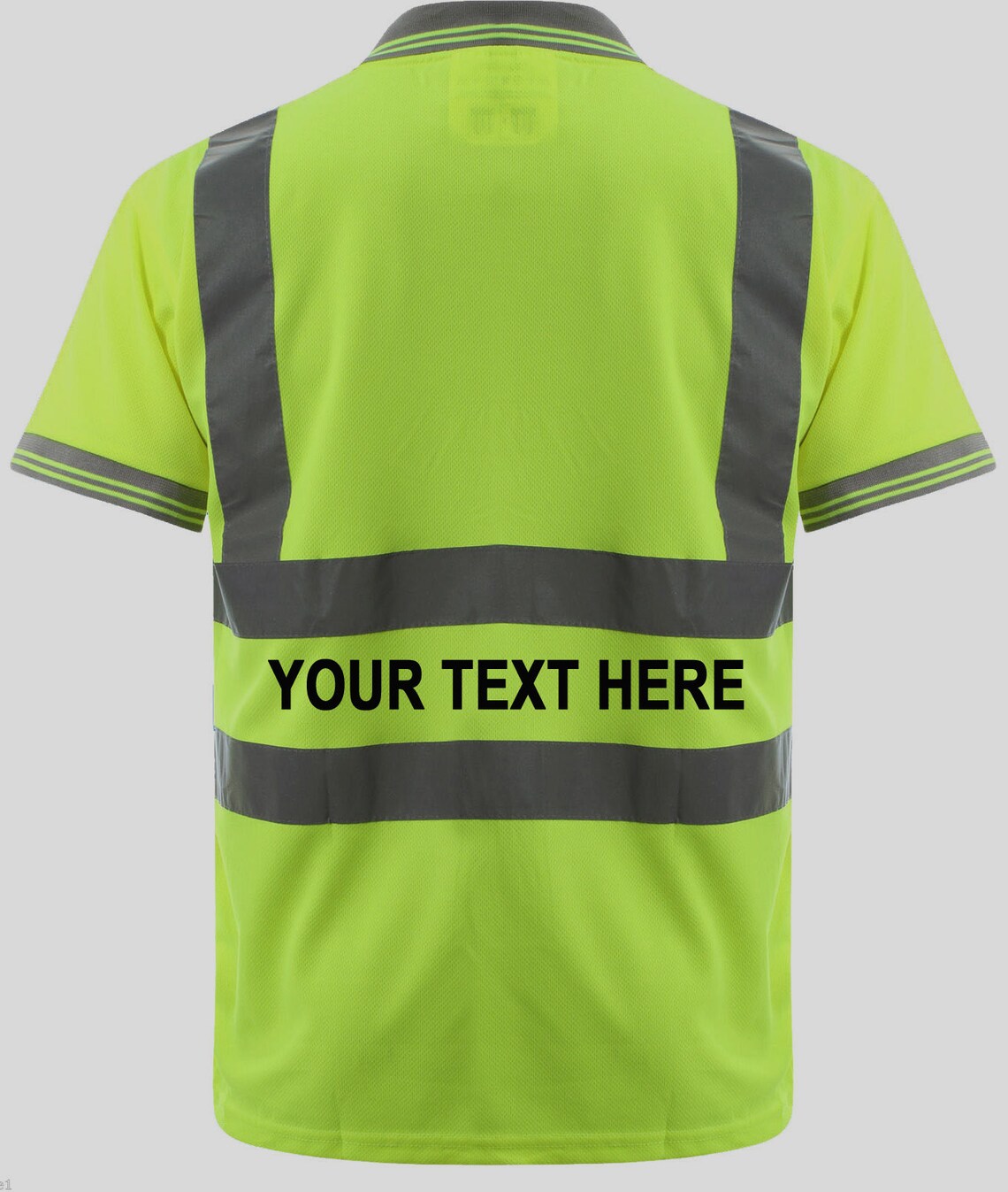 Printed Hi Vis Safety Polo T-shirts Personalised Polo Safety | Etsy
