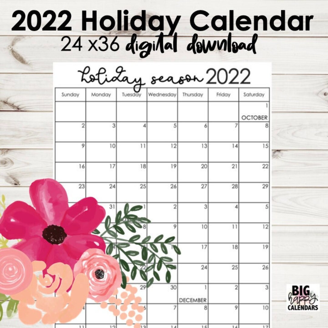 Calendar October November 2022