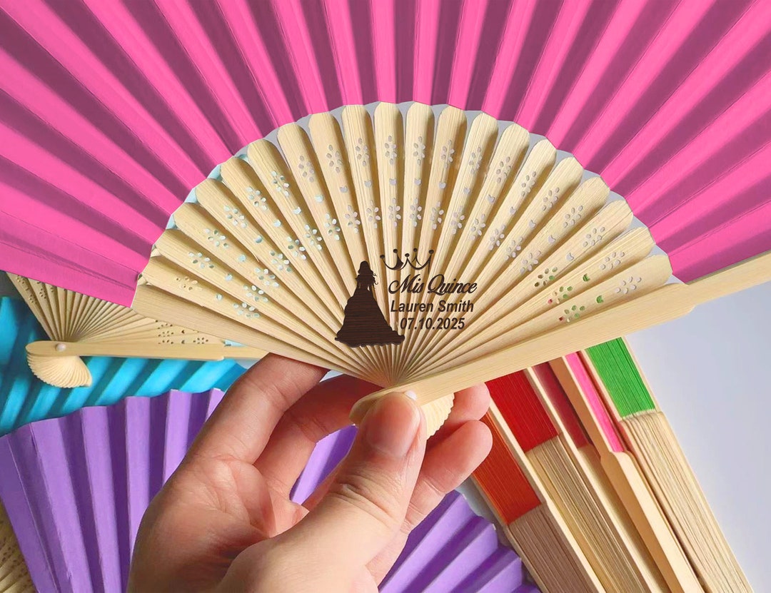 Custom Quinceañera Party Favor Quinceañera Fan in Bulk Fiesta De Quince ...