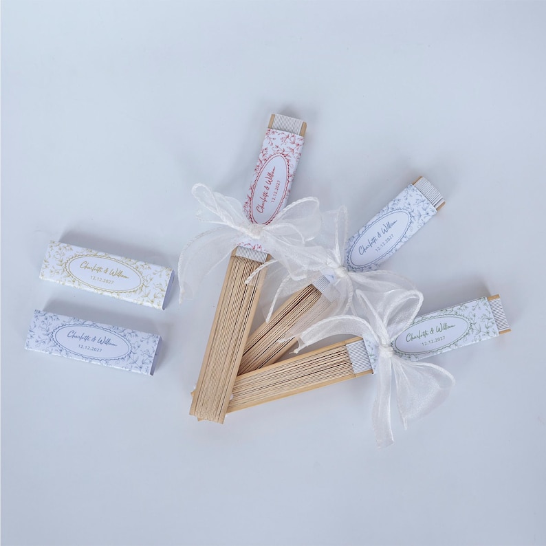 Botanical Paper Hand Fan With Sleeve – Vintage Americana Wedding Favor ...