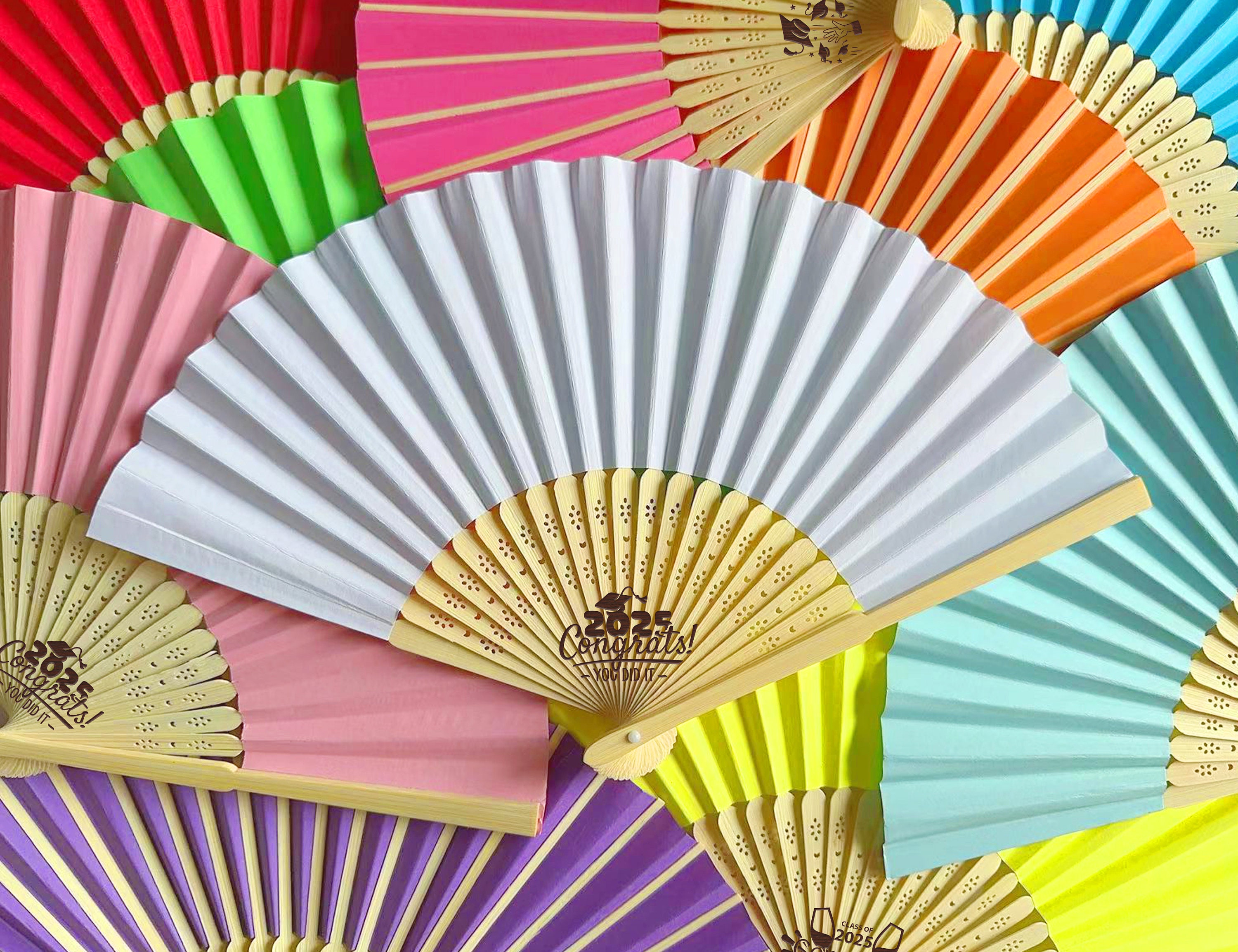 Personalized Graduation Fans in Bulk Unique Gift for Graduate Custom ...