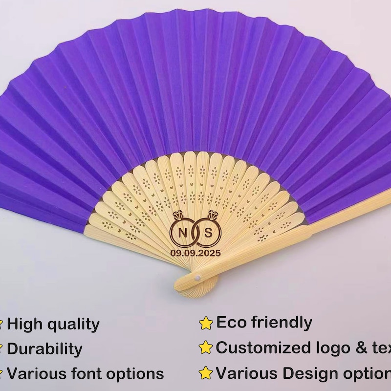 Personalized Hand Fans - Etsy