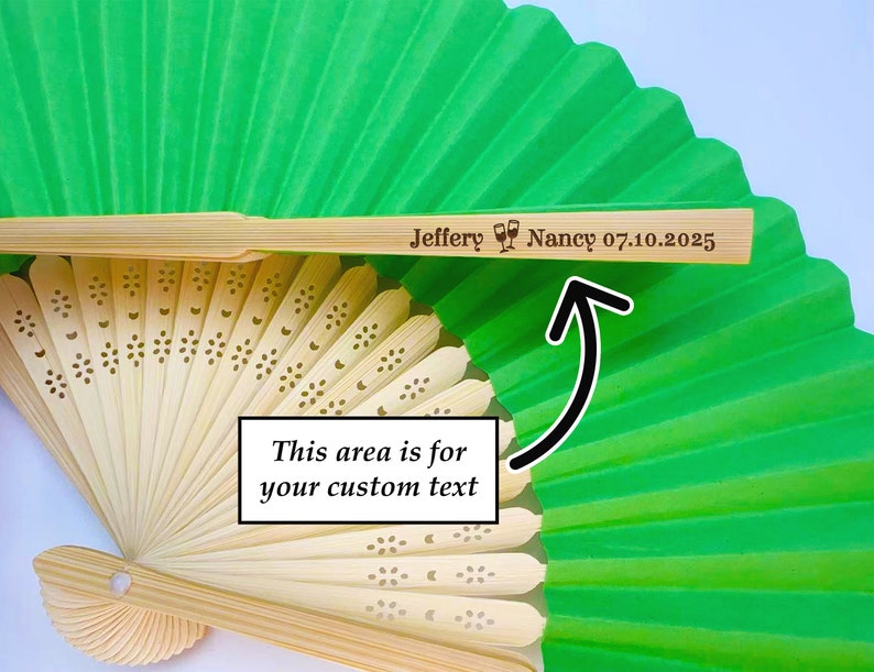 Personalized Fans Wood Wedding Fan Party Favor Program Fan Personalized ...
