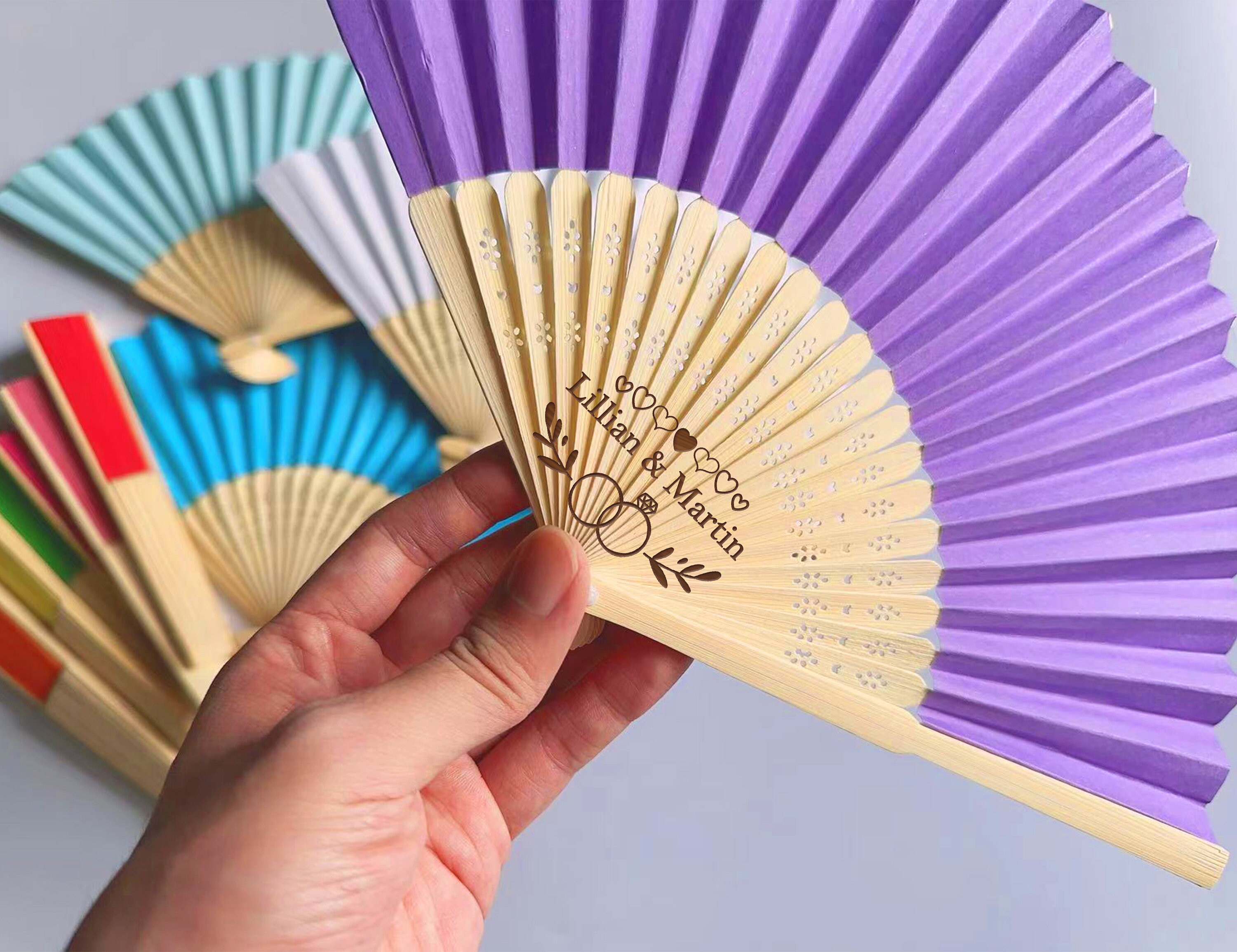 Wood Wedding Fans Bulk Wedding Favor for Guest Party Favor Fan ...