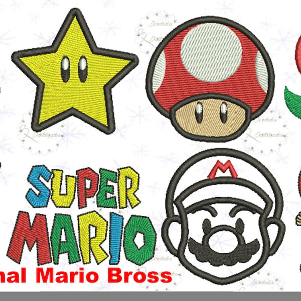 Super Mario Embroidery Design - Etsy