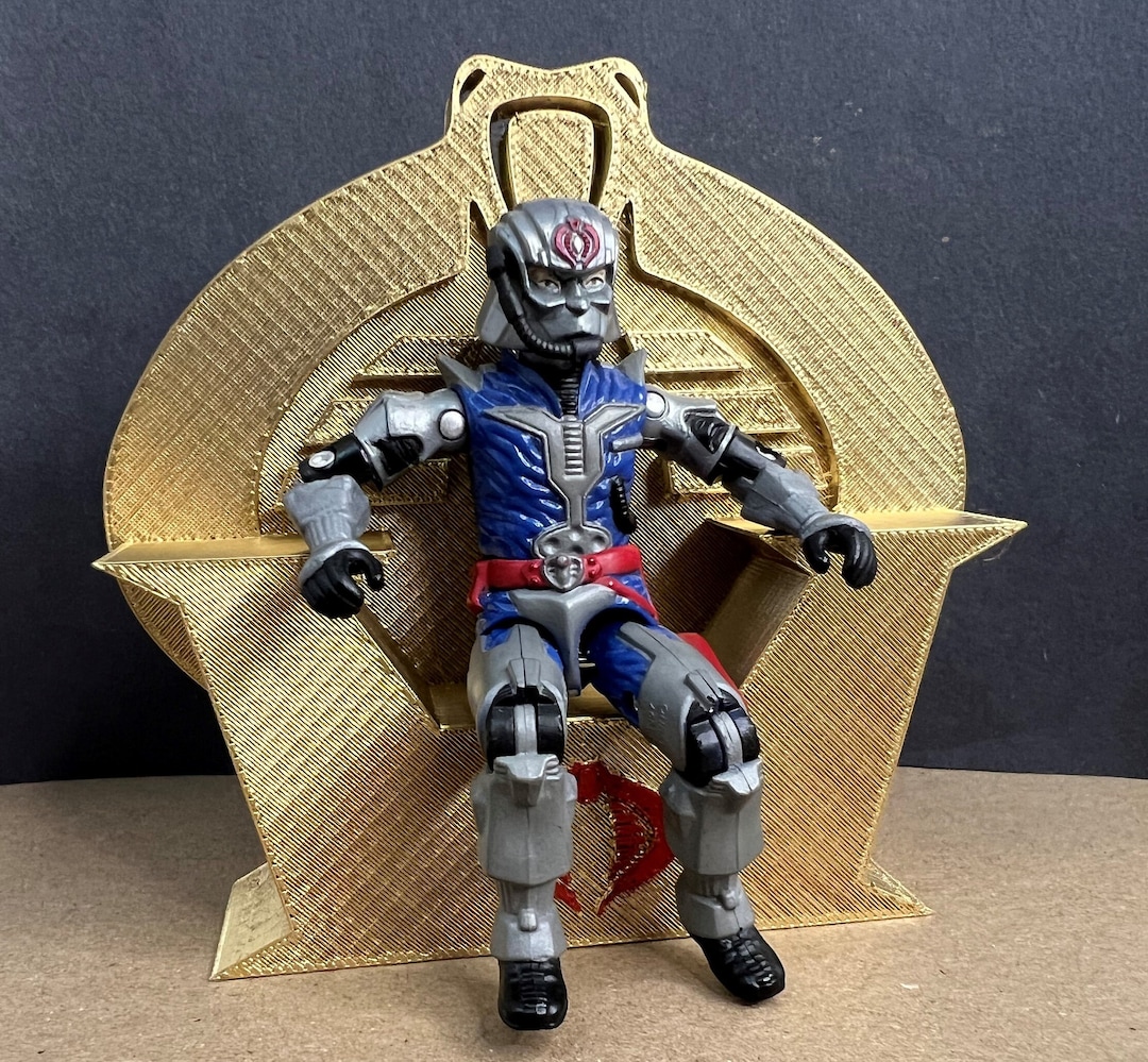 Gi Joe Cobra Commander Serpentor Throne 1/18 Scale 3d Printed Figure ...