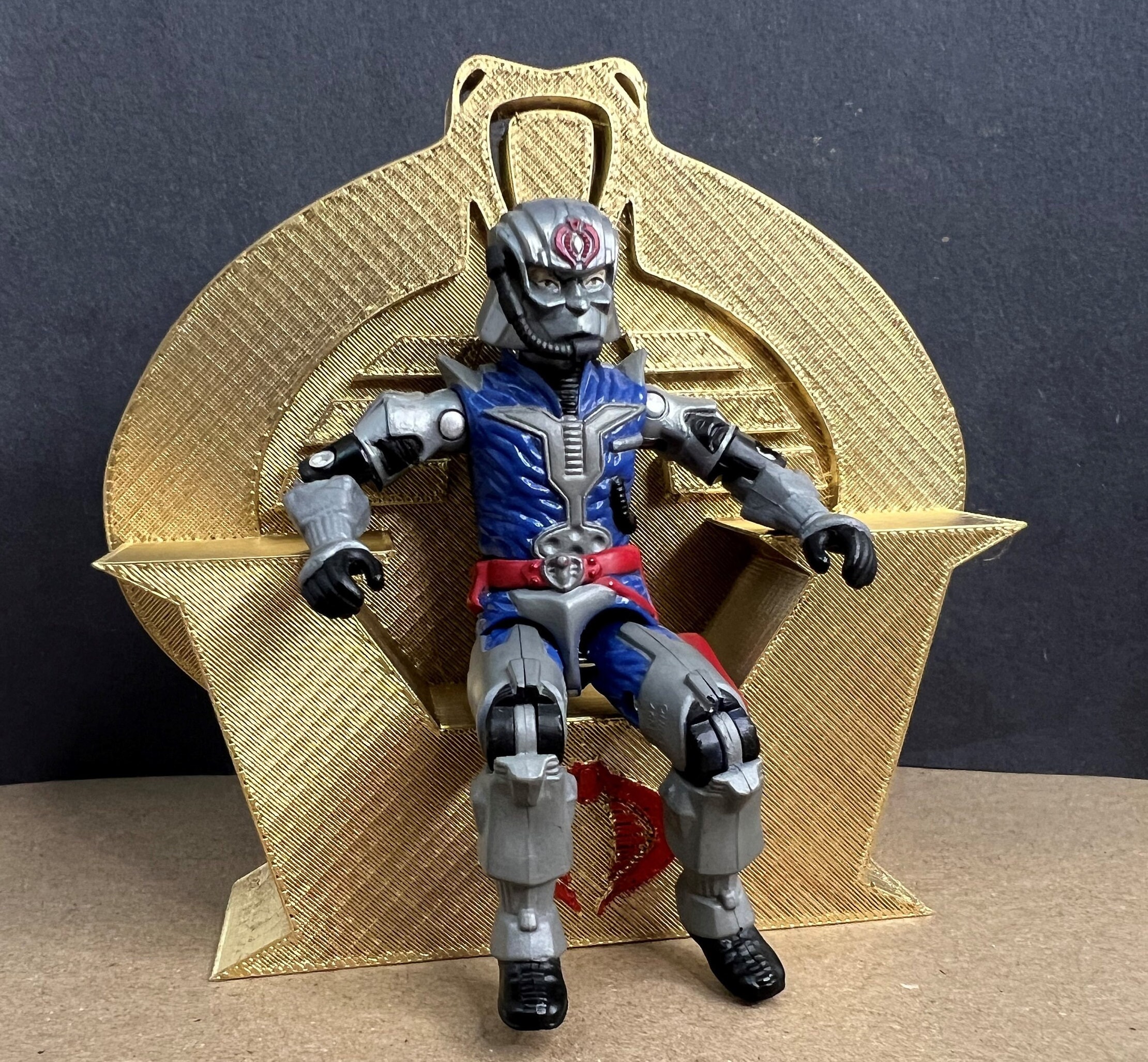 Gi Joe Cobra Commander Serpentor Throne 1/18 Scale 3d Printed - Etsy