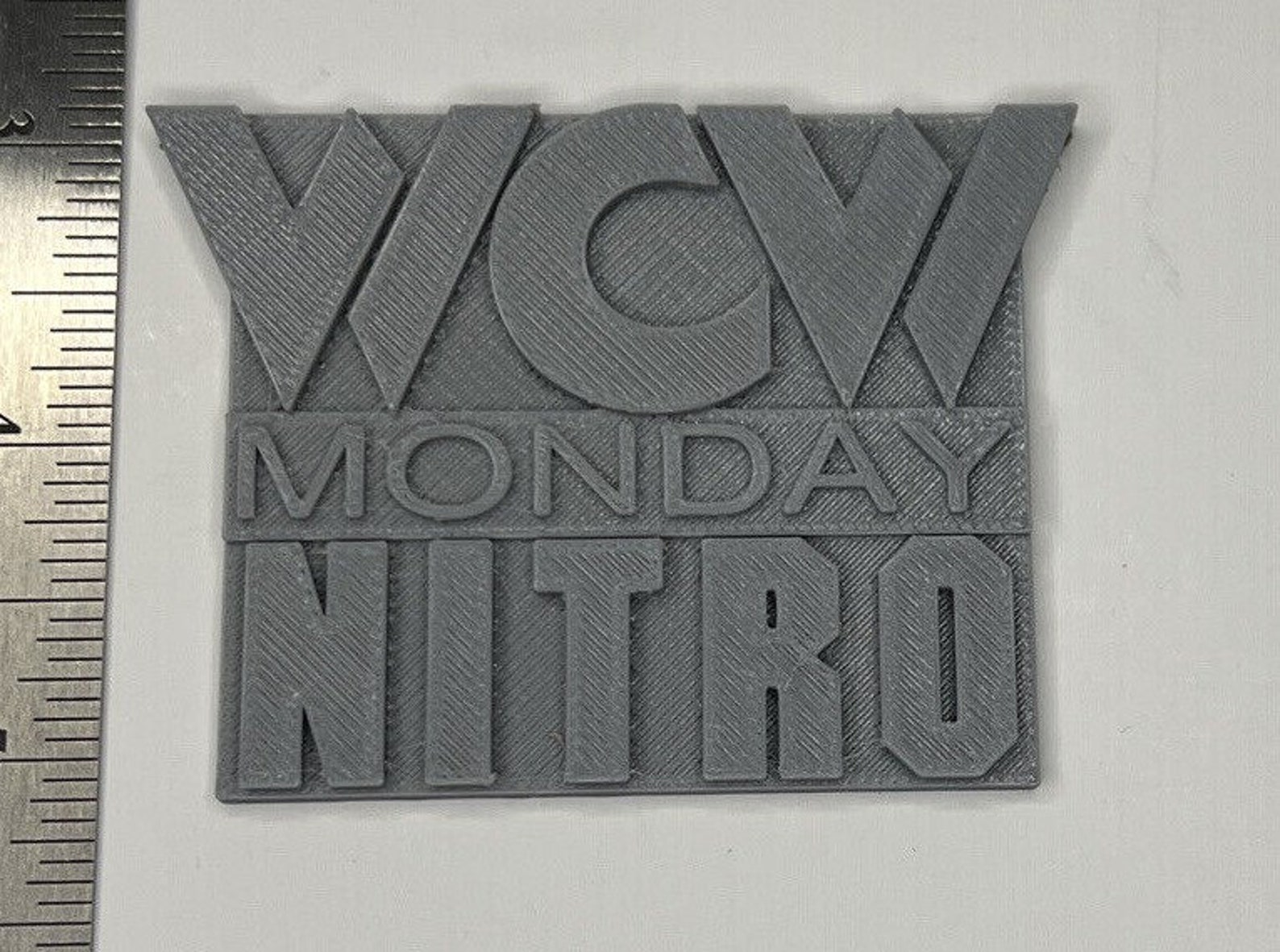 Wcw Monday Nitro Diorama Logo 3d Printed Custom Part Updated - Etsy