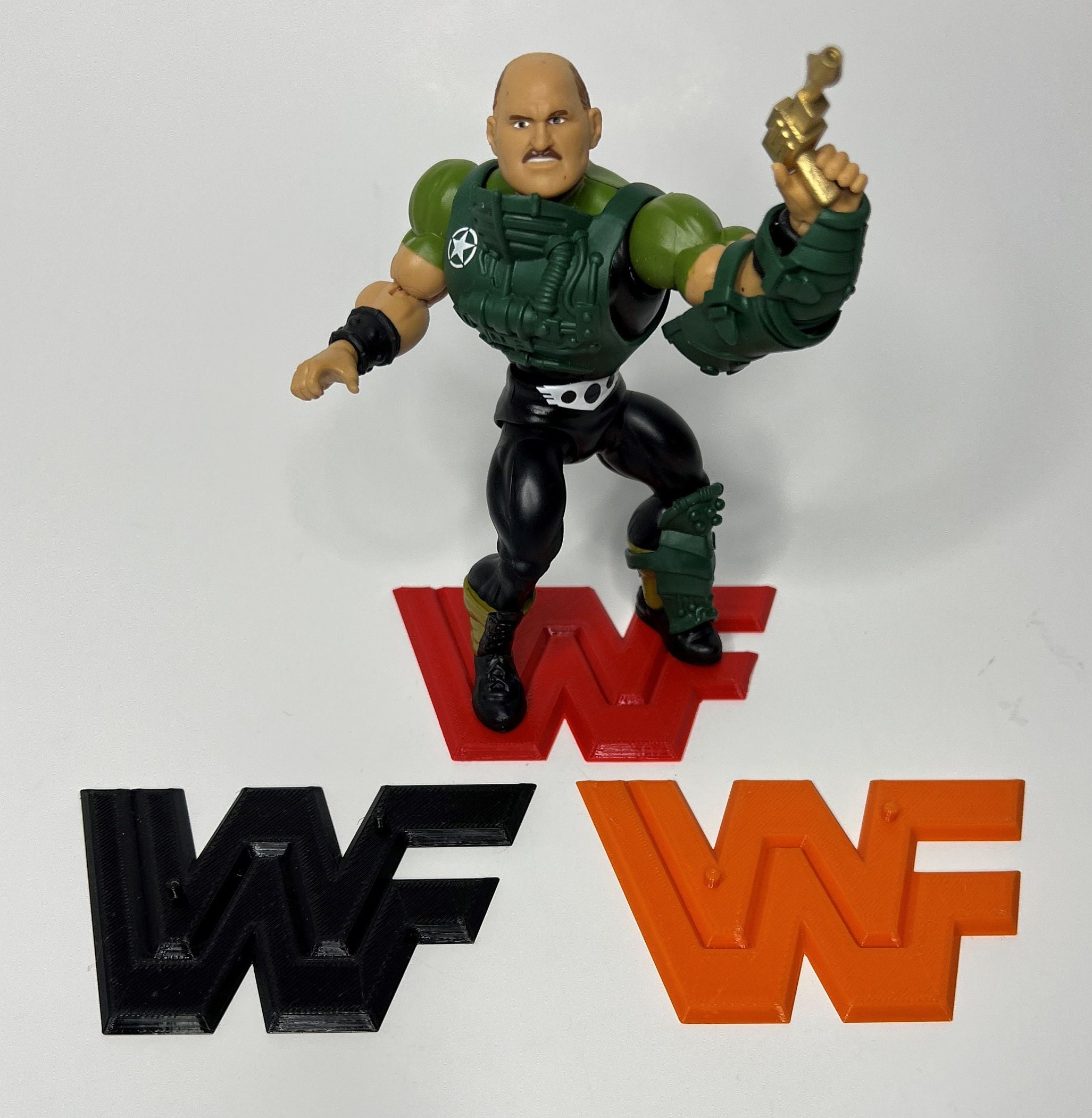 Wrestling WWF Masters of the Universe Wwe 3d Printed Stands 3ct Multi ...