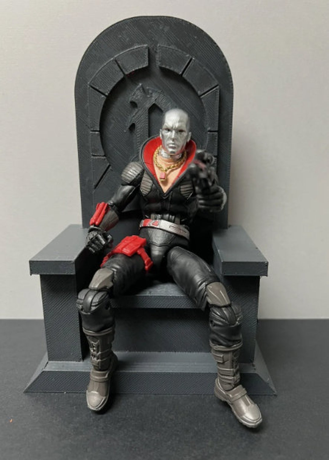 1/12 Mezco Marvel Legends Gi Joe Destro Dr Doom Throne . Custom 3d ...