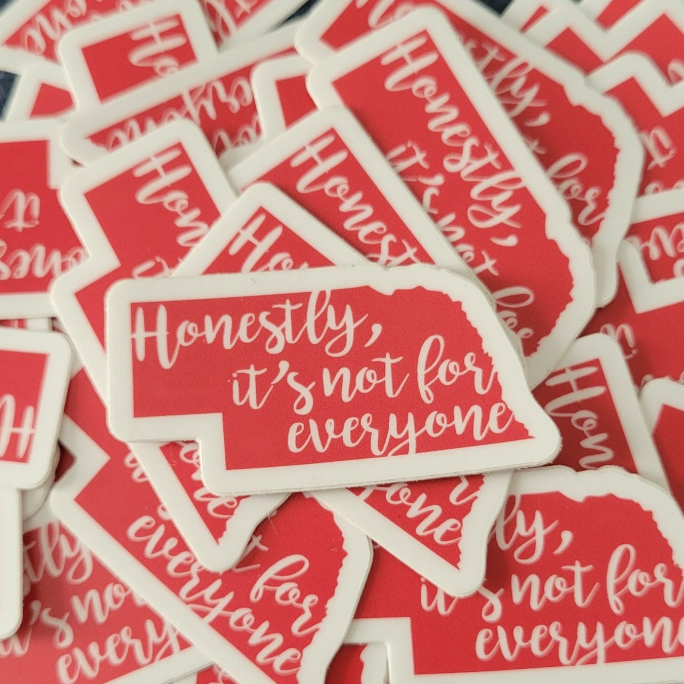 Nebraska honestly, It's Not for Everyone Vinyl Sticker - Etsy