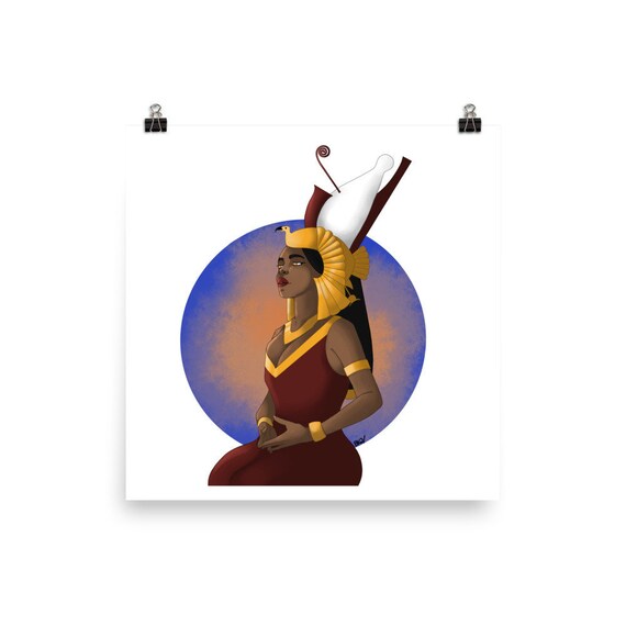 Canaanite Goddess Anat Digital Art Postcard Postcards Stationery etna ...