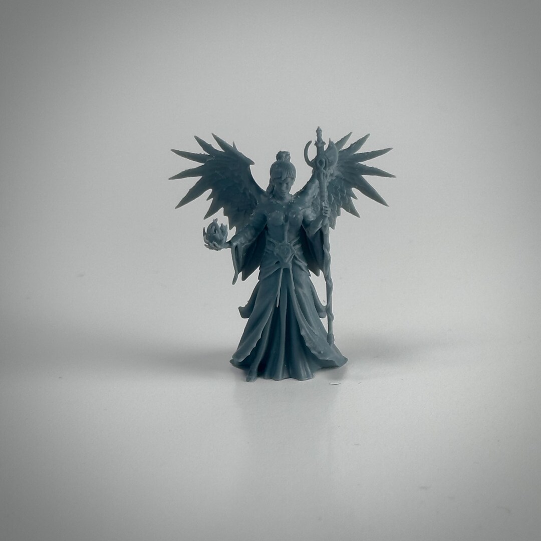 Resin DND Mini Aasimar Sorceress : Custom RPG Miniatures | 9K Quality ...