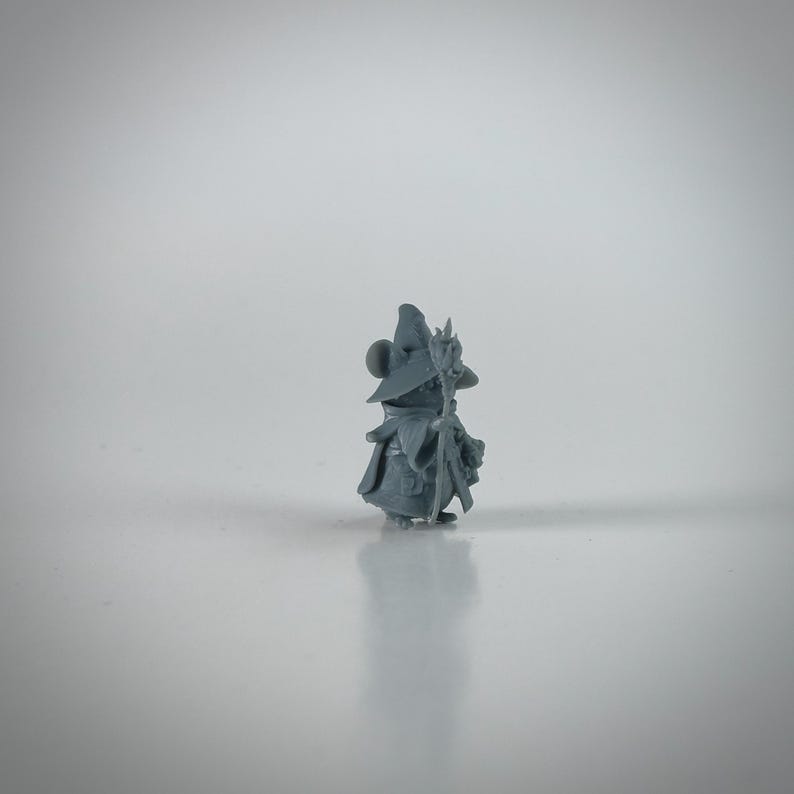 Resin DND Mouse Wizard: Custom RPG Miniatures | 9K Quality - Etsy