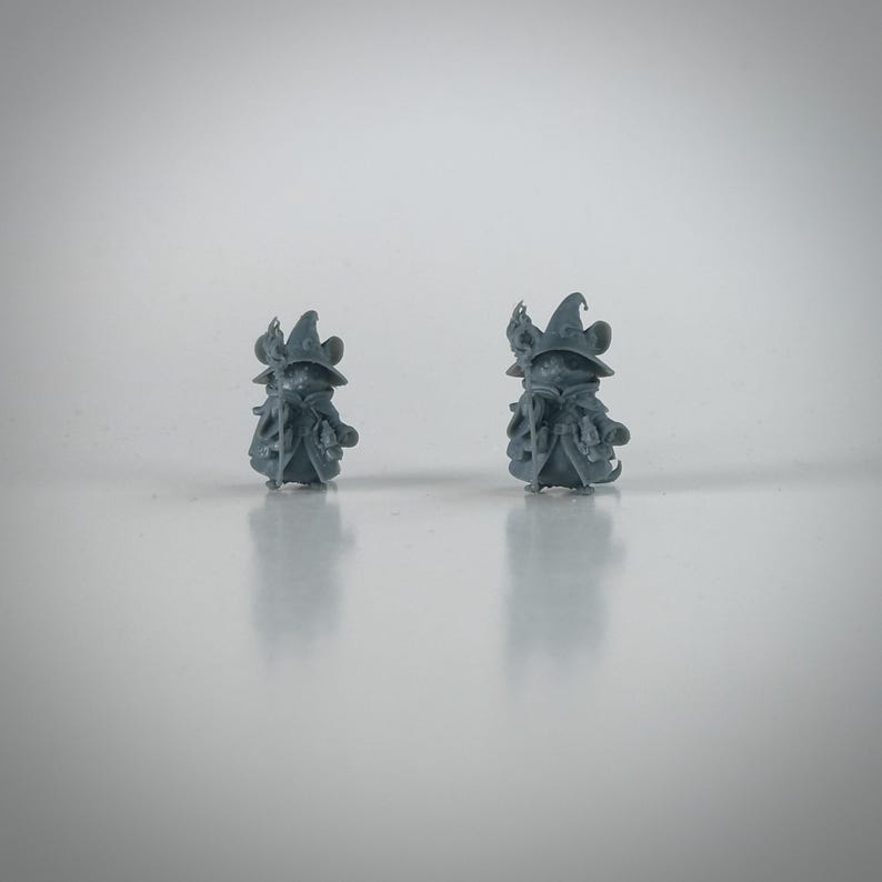 Resin DND Mouse Wizard: Custom RPG Miniatures | 9K Quality - Etsy