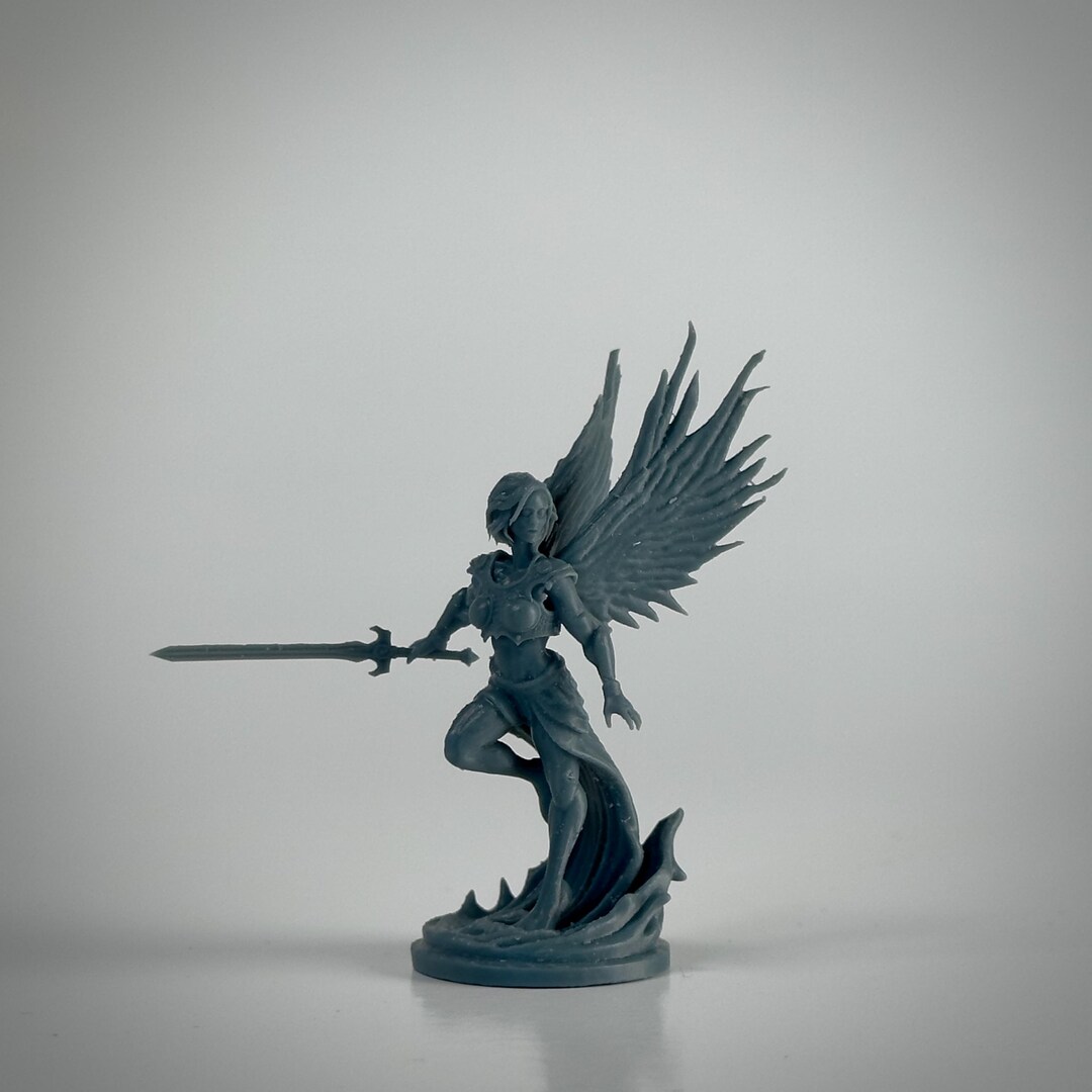 Resin DND Mini Celestial Warrior: Custom RPG Miniatures | 9K Quality - Etsy