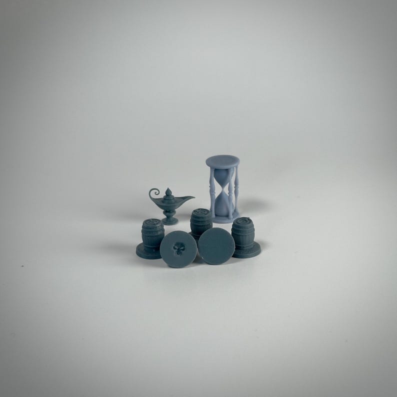 Resin DND Mini Genie Lamp, Hourglass : Custom RPG Miniatures | 9K ...
