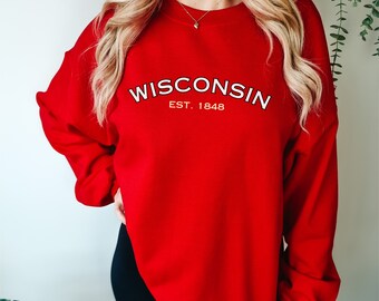 Vintage Wisconsin Badgers Sweatshirt Wisconsin Crewneck - Etsy