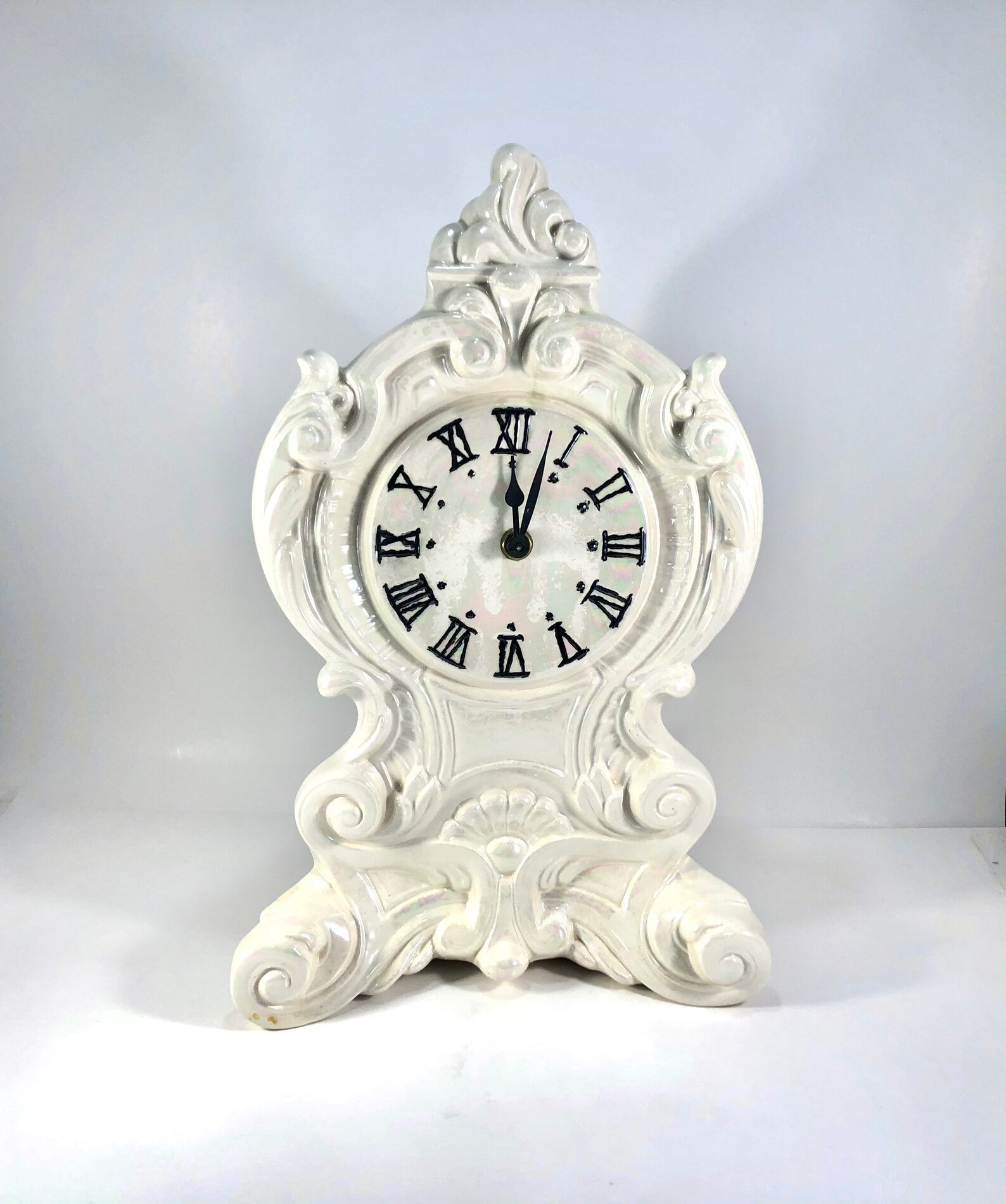 Vintage Style Ceramic Hand Painted Decorative Clock - Etsy