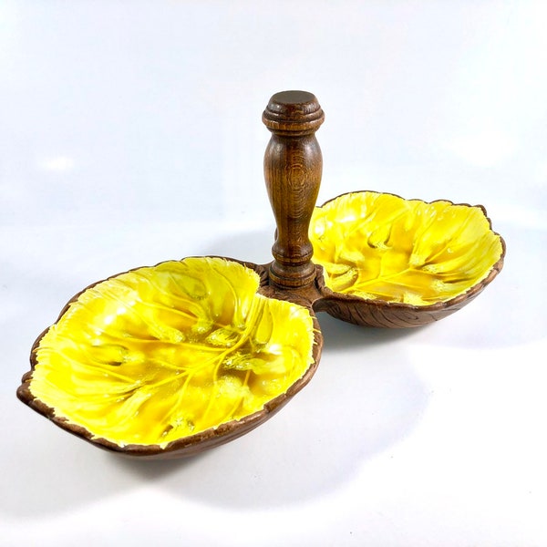 Wood Divided Relish Dish With Handle - Etsy