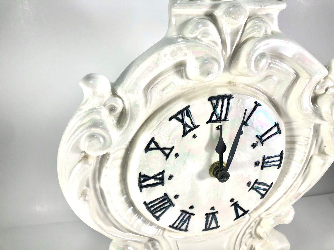 Vintage Style Ceramic Hand Painted Decorative Clock - Etsy