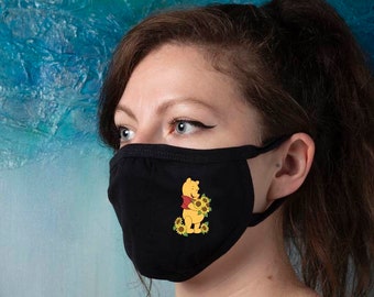 Winnie the Pooh Face Mask - Etsy