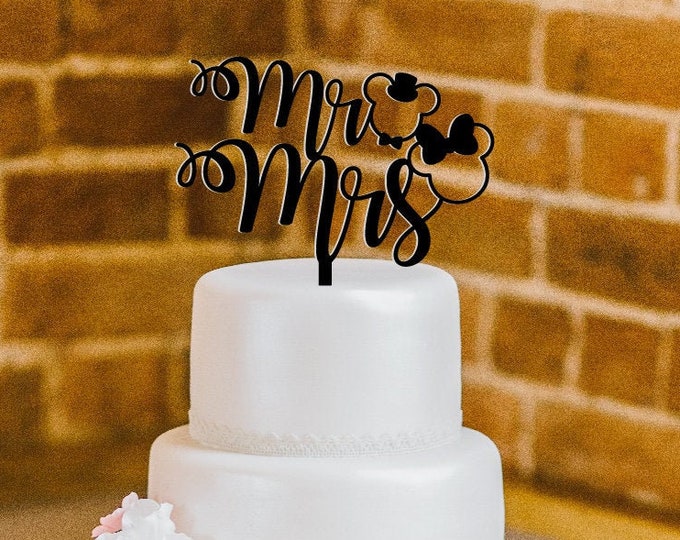 Disney Cake Topper, Wedding Cake Topper, Birthday Cake Topper, Acrylic ...