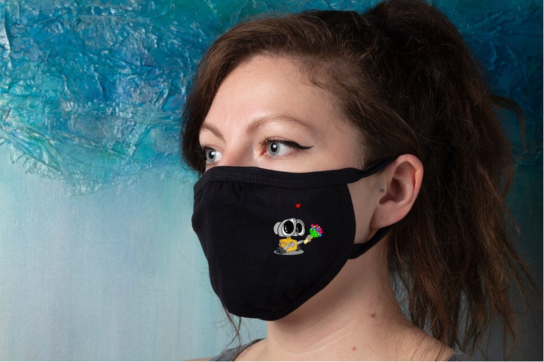 Wall E Face Mask Eve Face Mask Disney Face Mask Custom Face - Etsy