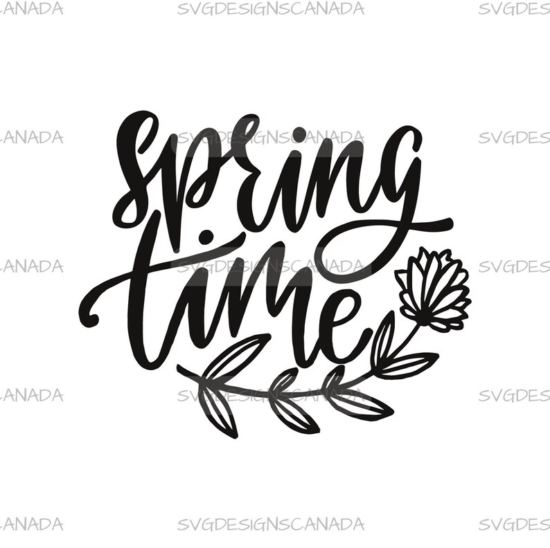 Spring Time SVG, Instant Download, Spring Svg, Hello Spring Svg, Spring ...