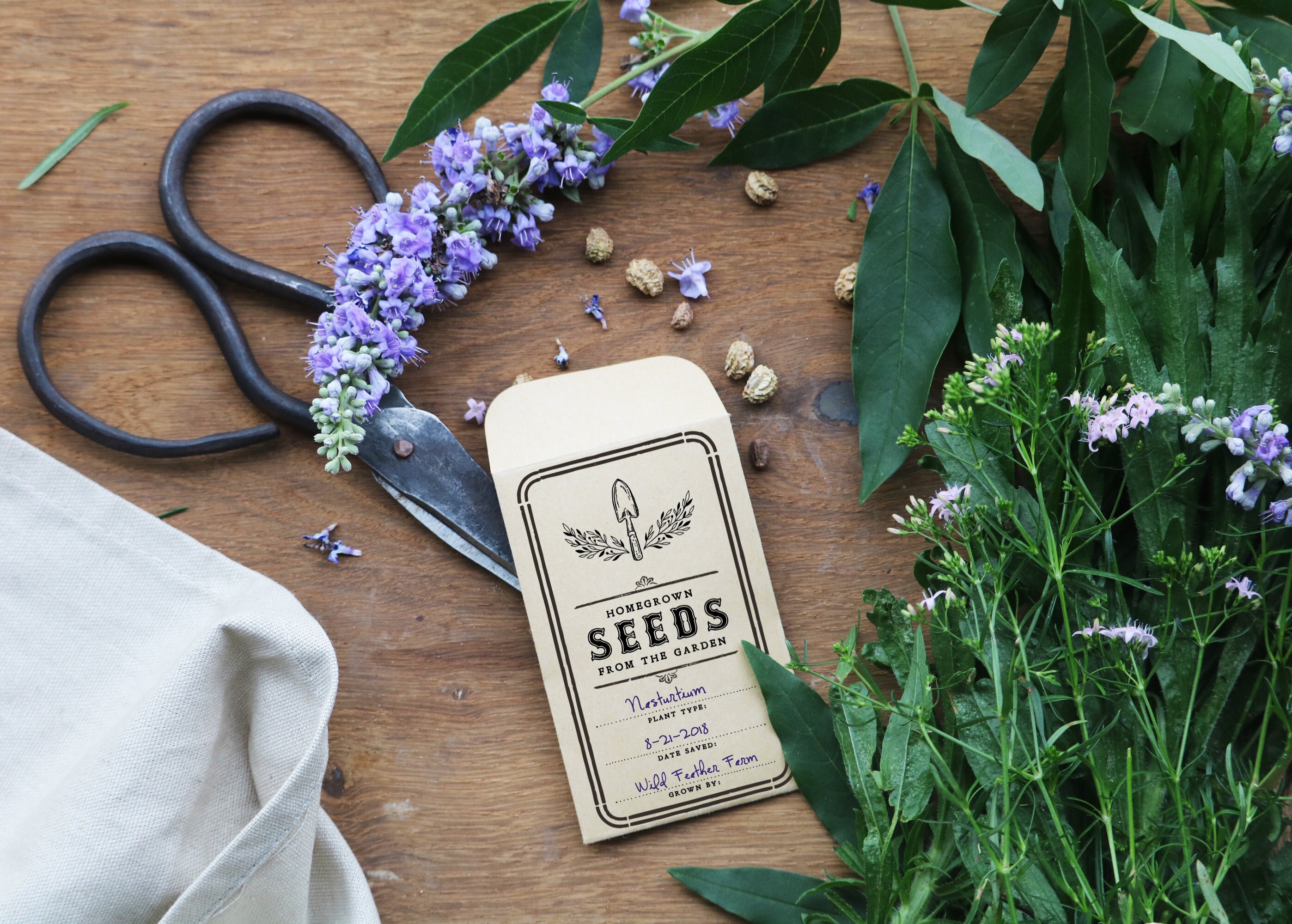 Homegrown Seed Packet Rubber Stamp Garden Stamp Seed Stamp | Etsy